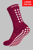 GRIP SOCKS 2.0 MidCalf Length - Maroon – Gain The Edge US